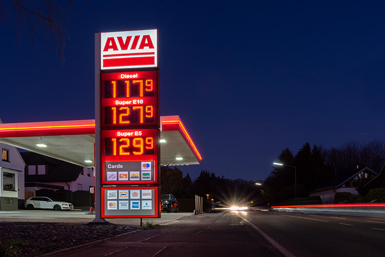 Tankstellen Anzeigen & Preistafel | Rudolph Lichtwerbung